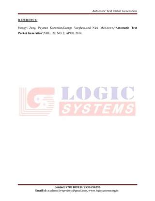 Automatic Test Packet Generation Pdf