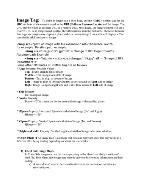 Html Class Notes Pdf Html Element Web Server