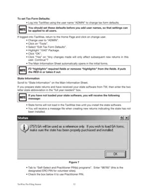 Fillable Online Refundohio To Set Tax Form Defaults Log Into TaxWise