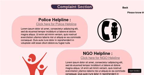 Complaint Page Codesandbox