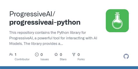Github Progressiveai Progressiveai Python This Repository Contains The Python Library For