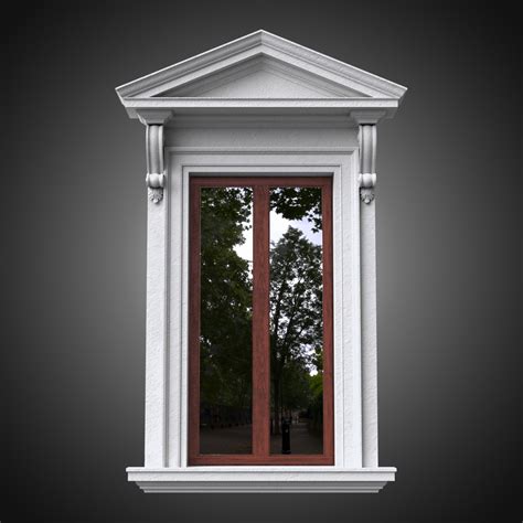 Classical Window Frame Model Turbosquid 1587346