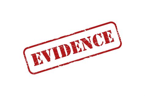 Premium Vector Red Rubber Stamp With Evidence Written In Red On A