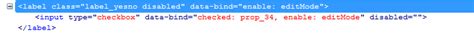 Javascript Checkbox Label Enabled Disabled Knockoutjs Stack Overflow