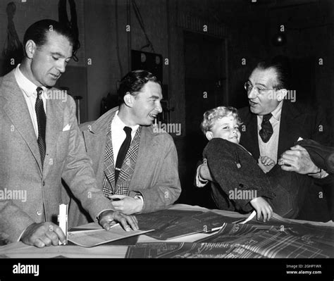 Gary Cooper Producer Milton Sperling Larry Olsen And Director Fritz