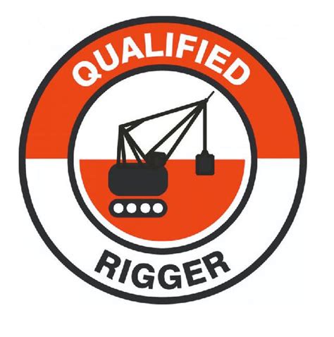 Qualified Rigger Hard Hat Decal Hardhat Sticker Helmet Label H133