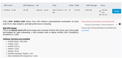 Check On Enable Backup And Hit Create