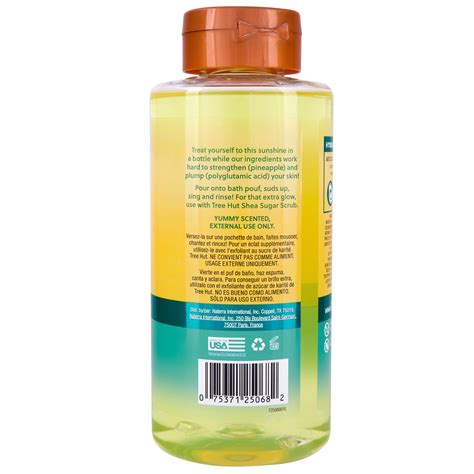 Tree Hut Pineapple Foaming Gel Body Wash 18 Fl Oz