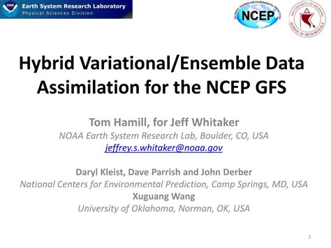 Ppt Hybrid Variationalensemble Data Assimilation For The Ncep Gfs Powerpoint Presentation