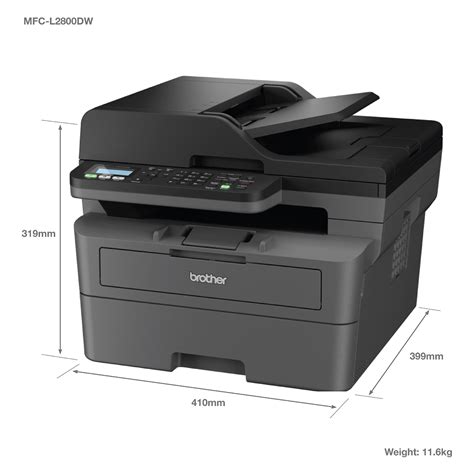 Brother Mfc L2800dw A4 Mono Multifunction Laser Printer Mfcl2800dwzu1