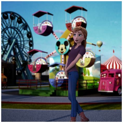 Anna Visits A Disney Theme Park By Rastifan On Deviantart