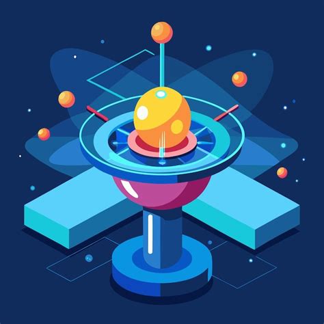 Atomic Structure Scientific Breakthrough In Nuclear Fusion Innovations Premium AI Generated Vector