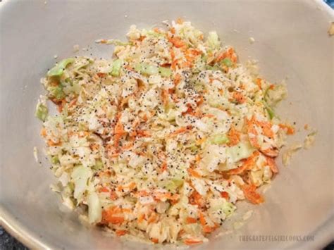 Classic Creamy Coleslaw The Grateful Girl Cooks