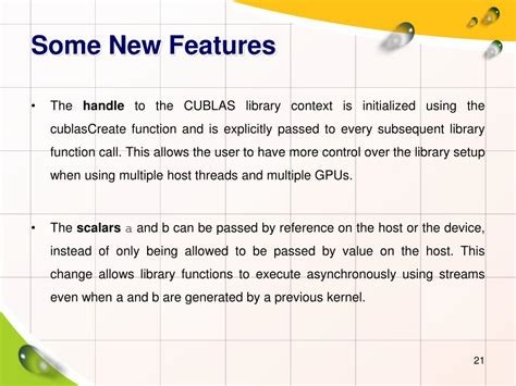 ppt cublas library powerpoint presentation free download id 2517944