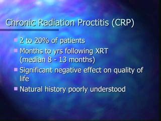 Radiation Proctitis Ppt