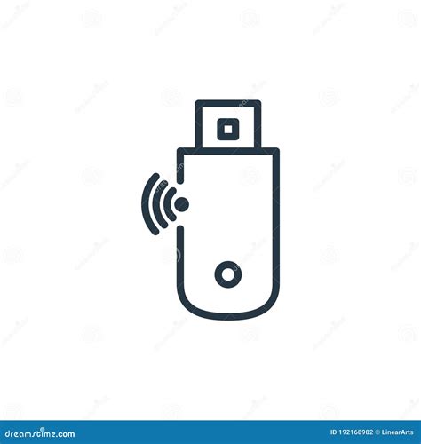 Usb Modem Icon Vector From Internet Of Thing Concept Thin Line Illustration Of Usb Modem