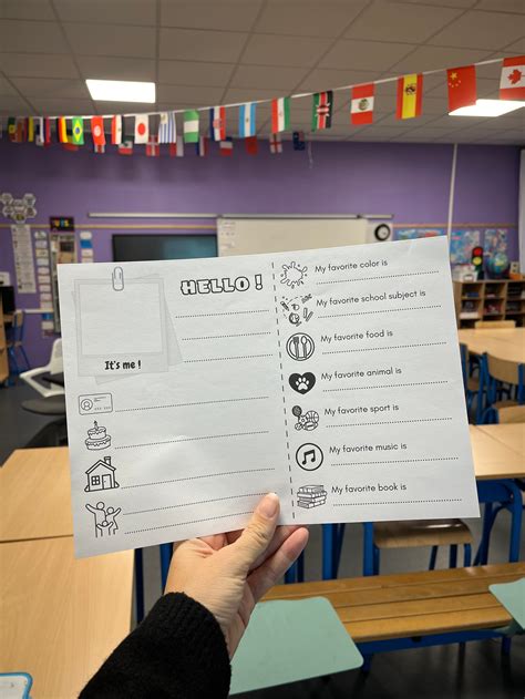 Fiche De Présentation En Anglais
