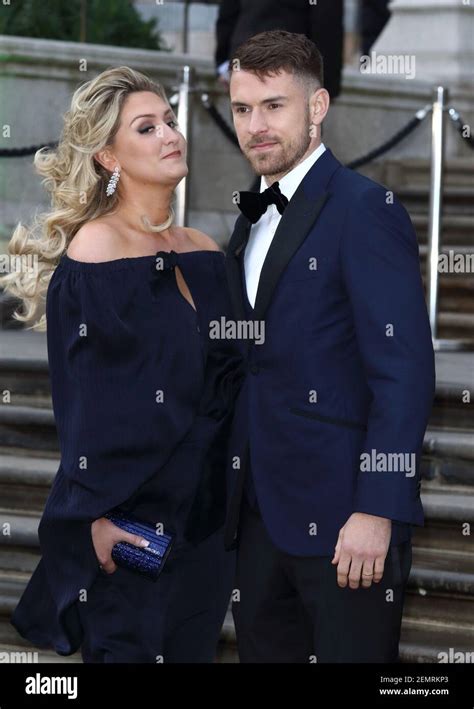 Aaron Ramsey And Colleen Rowland Arrive For The World Premiere Of