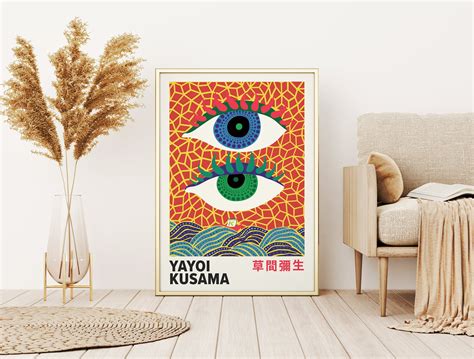 Yayoi Kusama Print Yayoi Kusama Poster On The Ocean Printable Wall