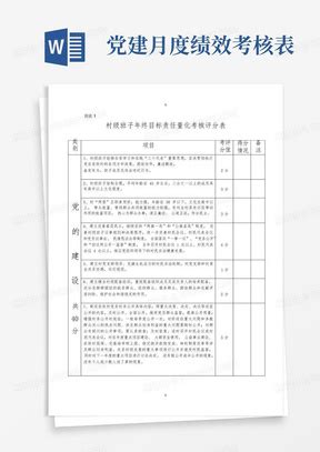 干部考核表Word模板 干部考核表Word模板下载 熊猫办公