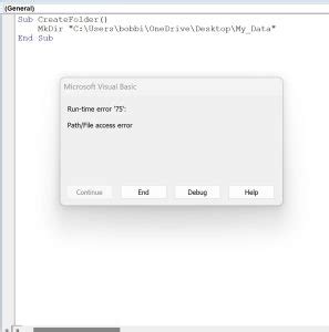 How To Create Folders Using VBA With Example