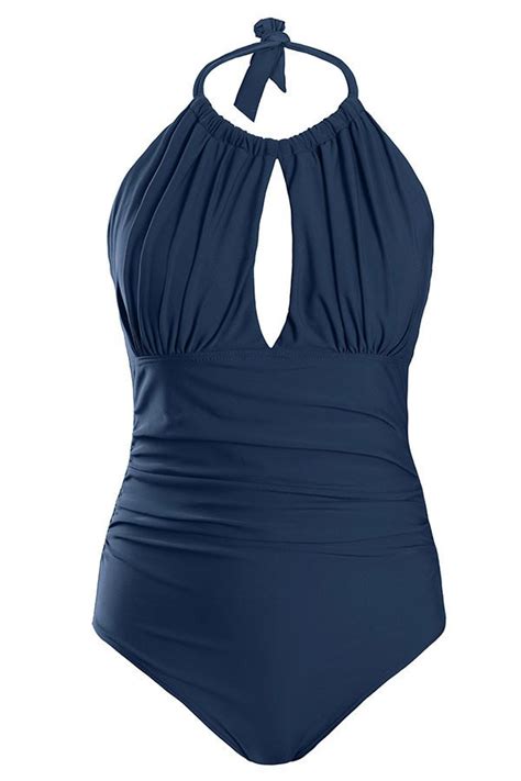 Halter Top One Piece Swimsuit With Sleeless And Backless