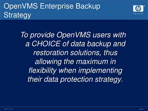 Ppt Openvms Enterprise Backup Strategy Powerpoint Presentation Free Download Id682650