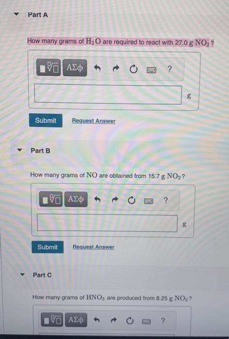 solved how many grams of h2o are required to react with 27 0