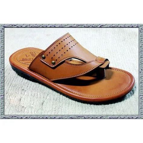 Mens Leather Brown Slipper Size 7 At Rs 270pair In Kanpur Id