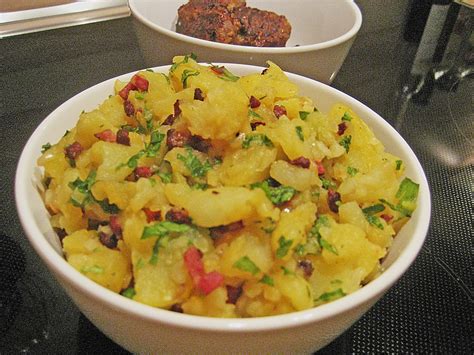 Warmer Kartoffelsalat Mit Speck Von Liesbeth Chefkoch De