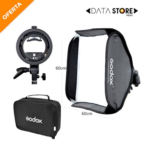 Softbox Godox Para Flash 60x60 Plegable Data Store Perú