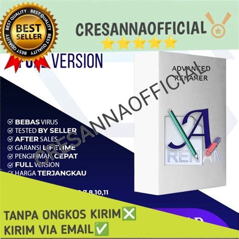 Jual Terbaru Software Rename Folder And Files Advanced Renamer 388 Win