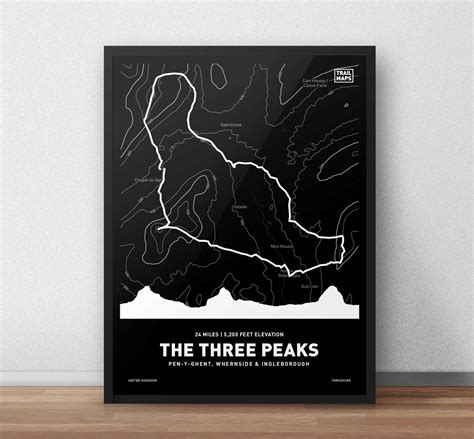 Yorkshire Three Peaks Challenge Black Trailmaps