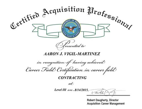 Contracting Level 3 Certification Pdf