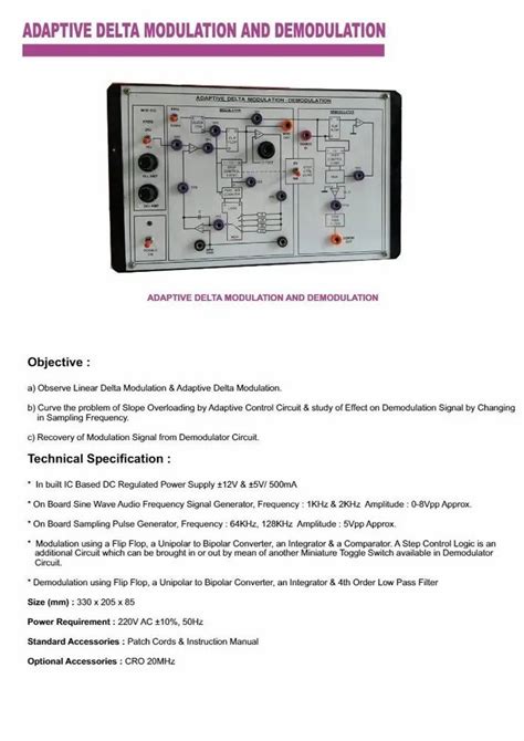 Practical Experiment Pulse Amplitude Modulation Demodulation For Laboratory Model Name Number
