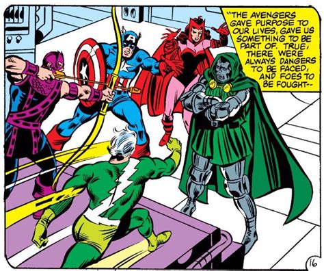 Avengers Vs Doctor Doom Comic Art Fans Comic Villains Avengers
