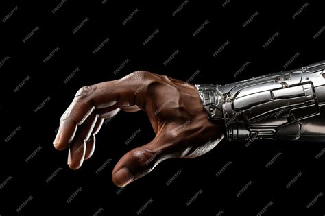 Premium Photo Futuristic Ai Robotic Hand Humanlike Robot Technology
