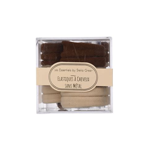 Elastiques à Cheveux Marron Petit Modele X24pcs