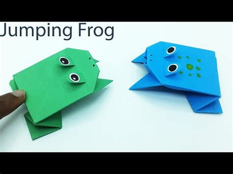 Ютуб видео How To Make Paper Frog High Jump Moving Paper Toys Craft