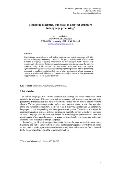 pdf managing diacritics punctuation and text structure in language