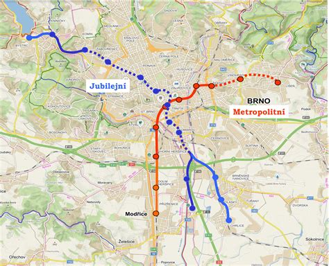 Brněnské metro. Metropolitní a Jubilejní linka One Man Brno Blog