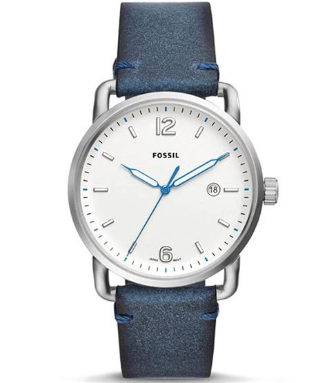 Fossil Commuter Watch Mens Watches In Grey Buckle