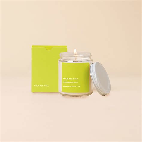 Fuck All Yall Jar Candle With Lid Ruff House Paperie