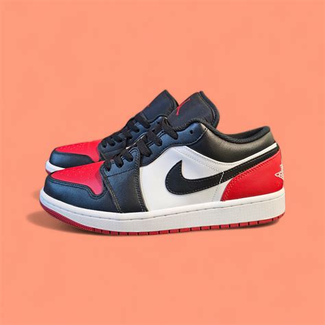 Jordan 1 Low Bred Toe 20 Show Off Sneakers