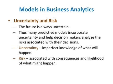 Chapter 1 Introduction To Business Analytics Pptx
