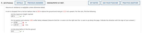 Solved Points DETAILS OSCOLPHYS MY NOTES Chegg