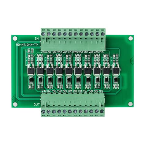 10路plc放大板直流晶体管npn型输入输出功率板 Dc12v 24v 虎窝淘