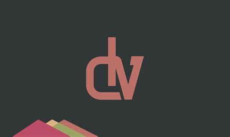 Alfabeto Letras Iniciales Monograma Logo Dv Vd D Y V 13705600 Vector