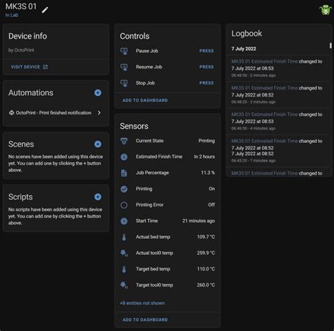 How To Integrate Your 3d Printer With Home Assistant Using Octoprint