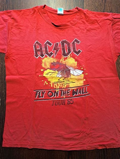 t shirt ac dc fly on the wal l kaufen auf ricardo